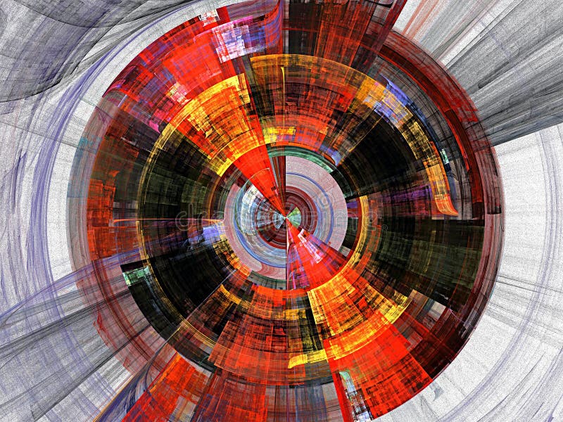 Colors technical fractal stock illustration. Illustration of drawing ...