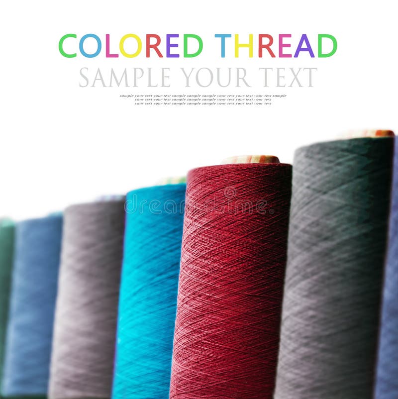 609 Different Color Spools Thread Textile Industry Background Stock ...