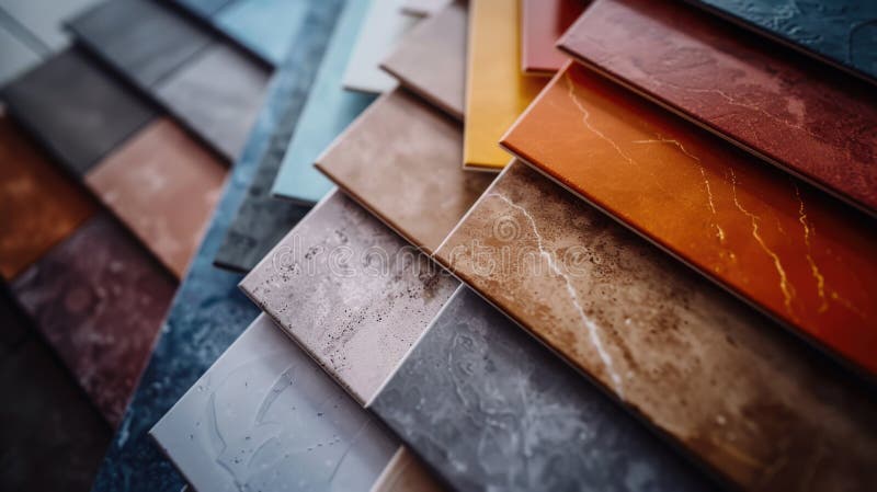 Colors of tile stock illustration. Illustration of inspiration - 374214328