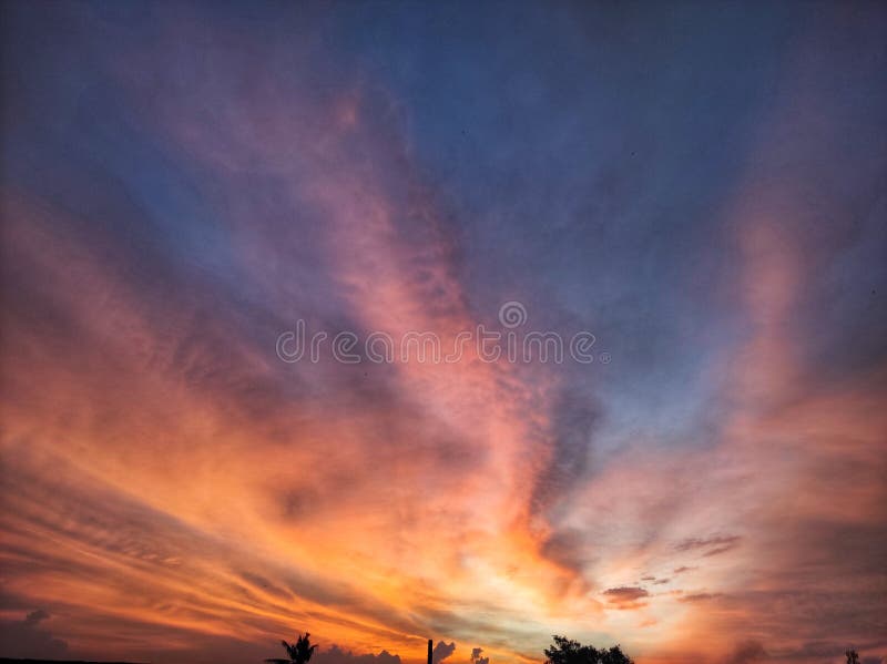 Colors of Twilight Sky stock photo. Image of twilight - 261641918