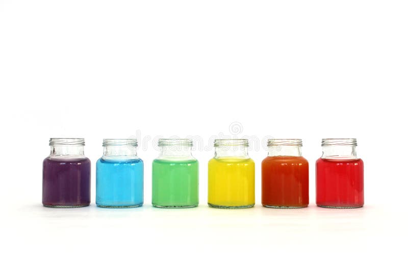 Colors water in bottles stock photo. Image of color, colors - 55875952