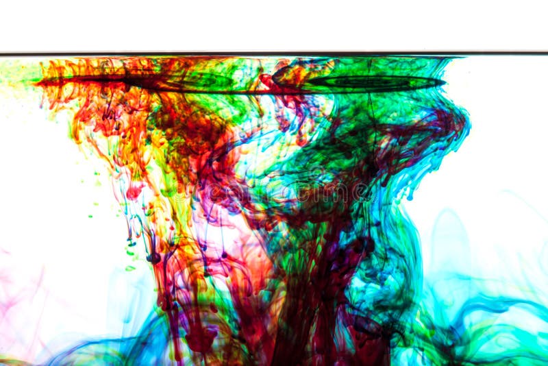 Colors in water stock image. Image of acid, effect, melting - 45196087