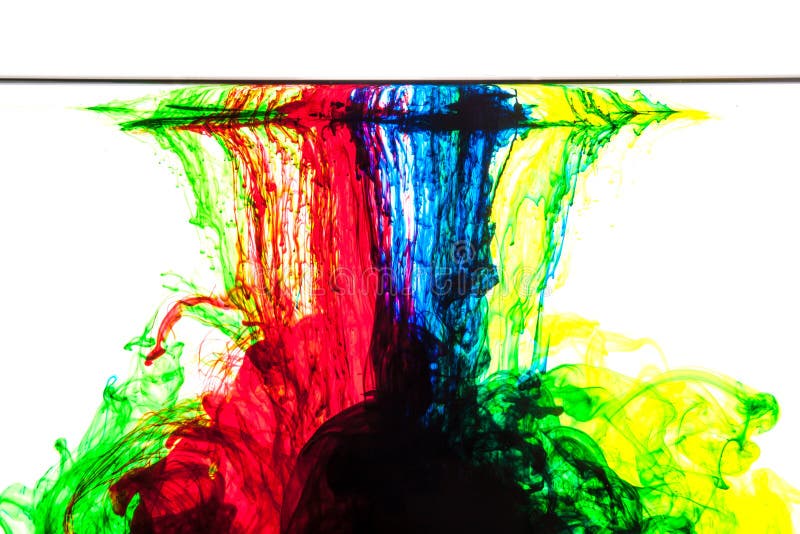 Colors in water stock image. Image of acid, effect, melting - 45196087