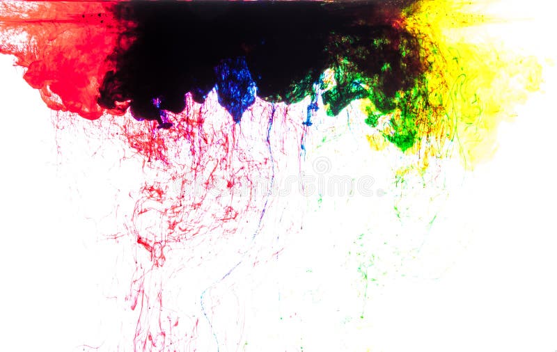 Colors in water stock image. Image of science, paint - 45713539