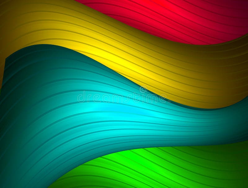 Colors waves stock illustration. Illustration of blank - 9116096