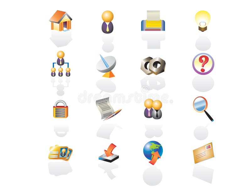 Colors web icon set1 stock illustration. Illustration of lock - 3305804