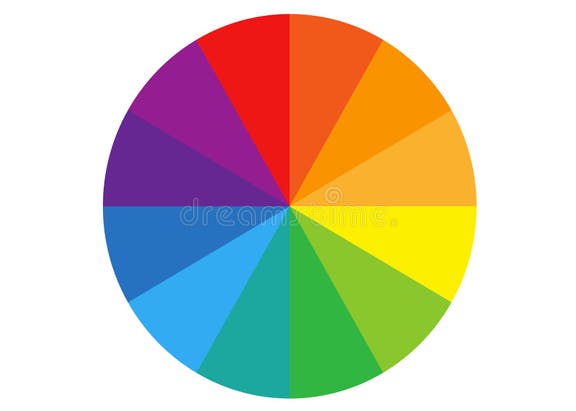 Colorful Basic Color Picker Wheel To Choose Colors Stock Vector ...