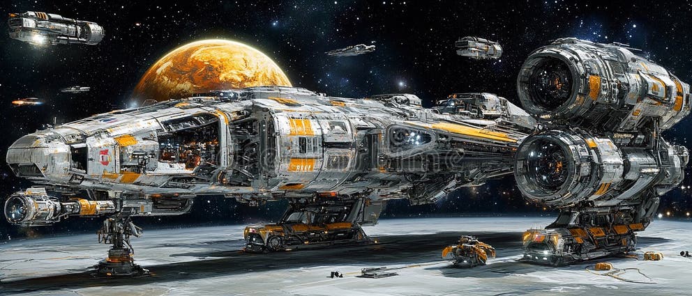 Colossal Alien Spacecraft Parked in the Shadow of an Unknown Planet ...