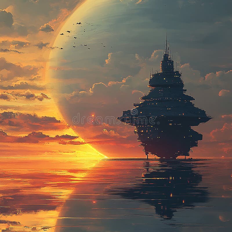 Colossal Alien Spacecraft Parked in the Shadow of an Unknown Planet ...