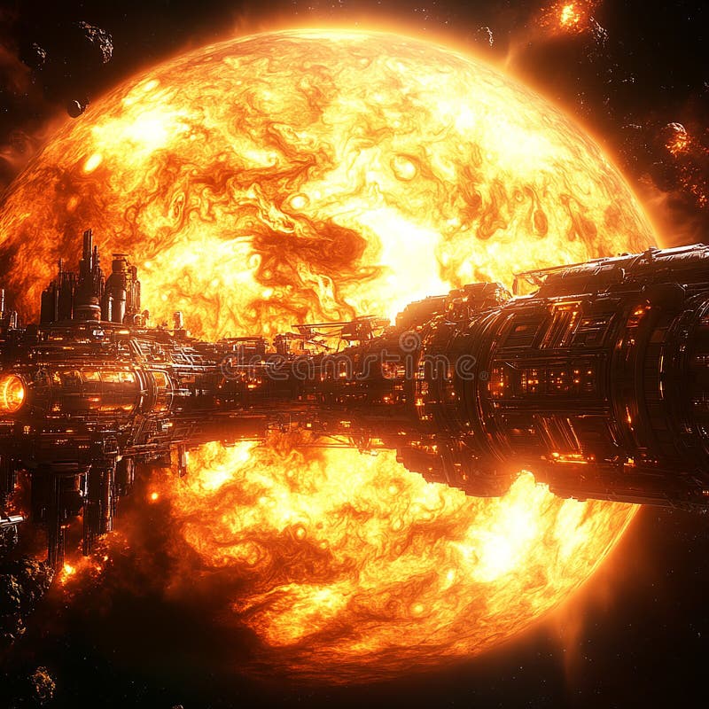 Colossal Alien Spacecraft Parked in the Shadow of an Unknown Planet ...