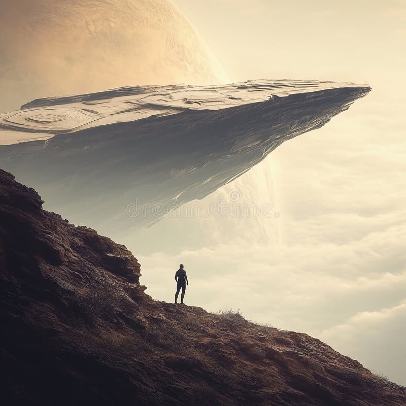 Colossal Alien Spacecraft Parked in the Shadow of an Unknown Planet ...