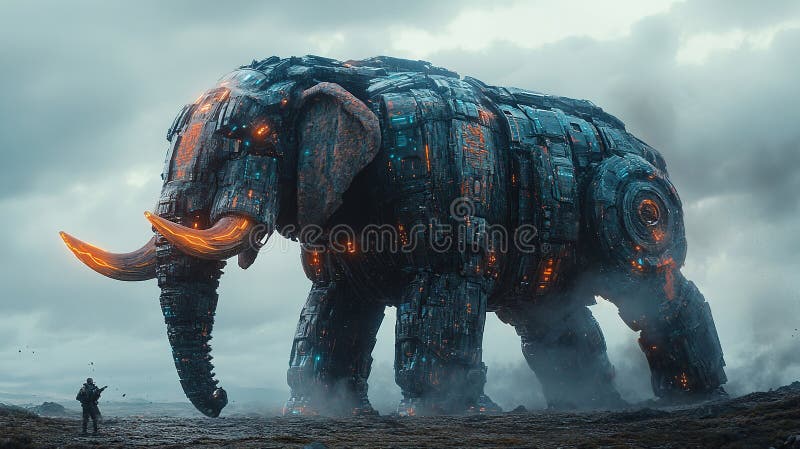A Colossal, Mechanical Elephant Dominates a Desolate Landscape ...