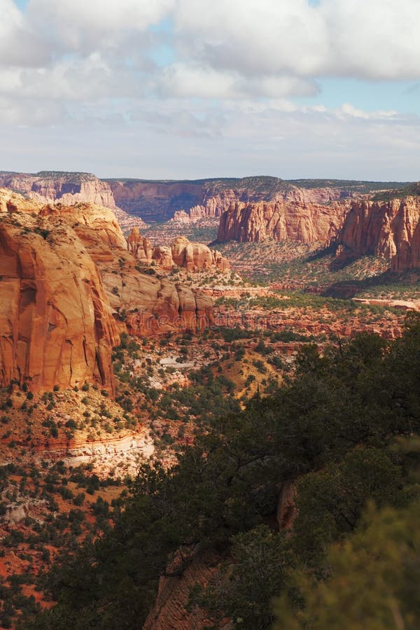 Colossal Red Sandstone Canyon Stock Photo - Image of prehistoric ...