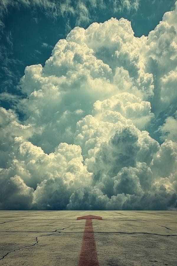 A Colossal Storm Producing a Tornado, Causing Havoc. 3D Illustration ...