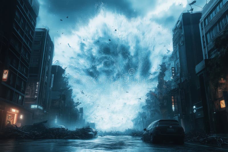 Colossal Tsunami Wave Engulfs City, Unstoppable Force of Natureâ€™s ...