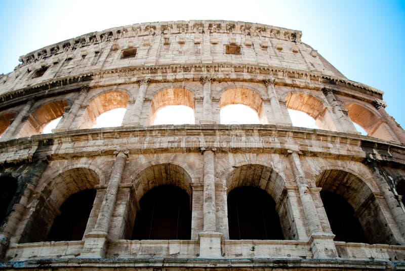Colosseum close-up stock photo. Image of empire, european - 25936148