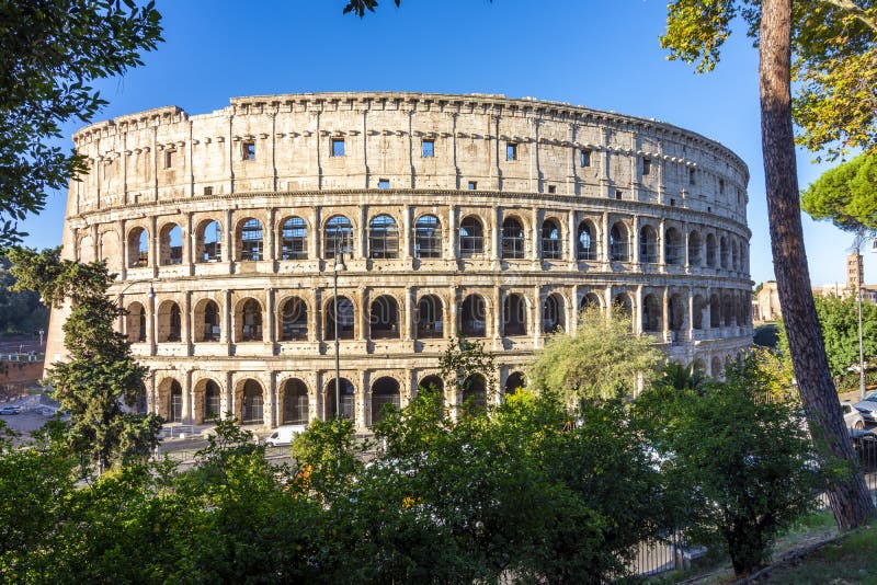Colosseum Coliseum Building in Rome, Italy Stock Image - Image of ...