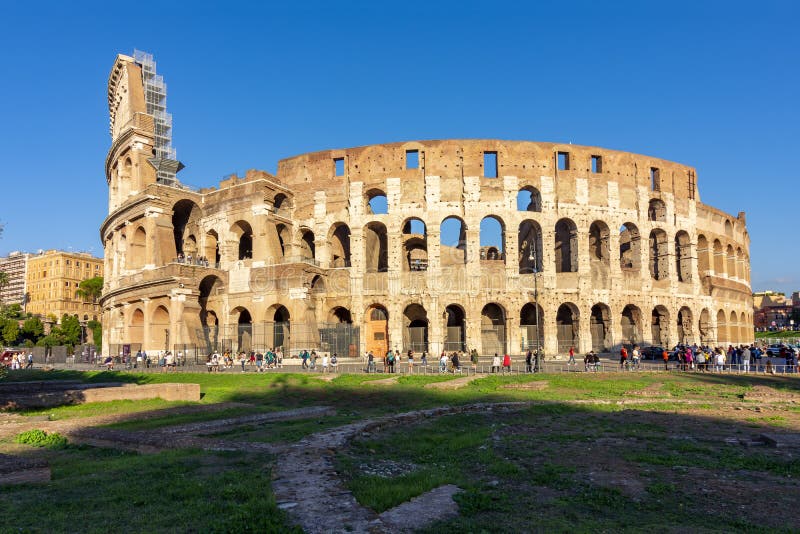 Colosseum Coliseum Building in Rome, Italy Stock Image - Image of ...