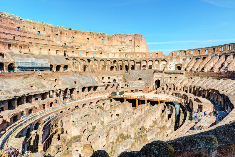 Colosseum (Coliseum) in Rome Stock Image - Image of inside, building ...