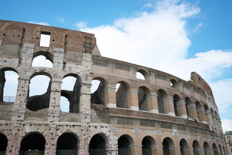 Colosseum or Coliseum stock image. Image of brick, rome - 123758461