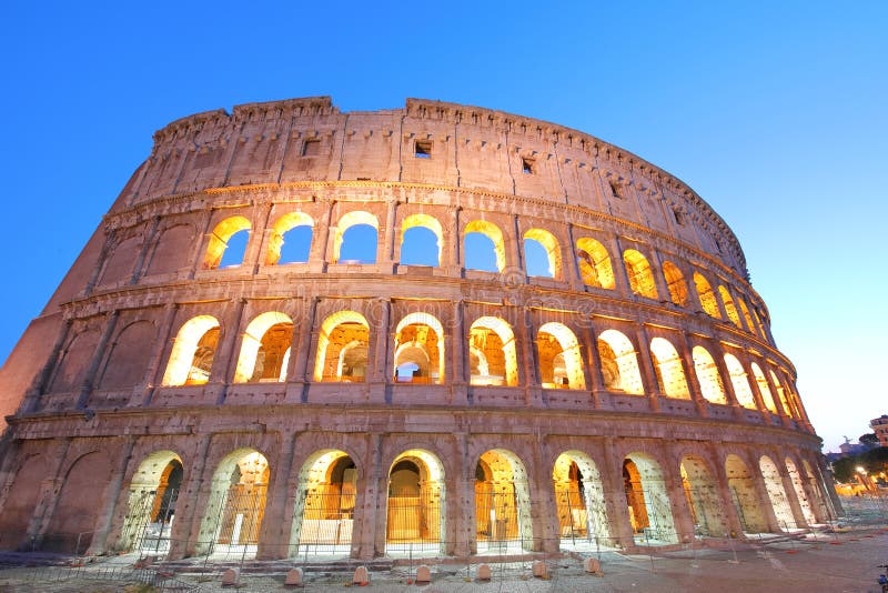 Colosseum Historical Building Rome Italy Stock Image - Image of ...