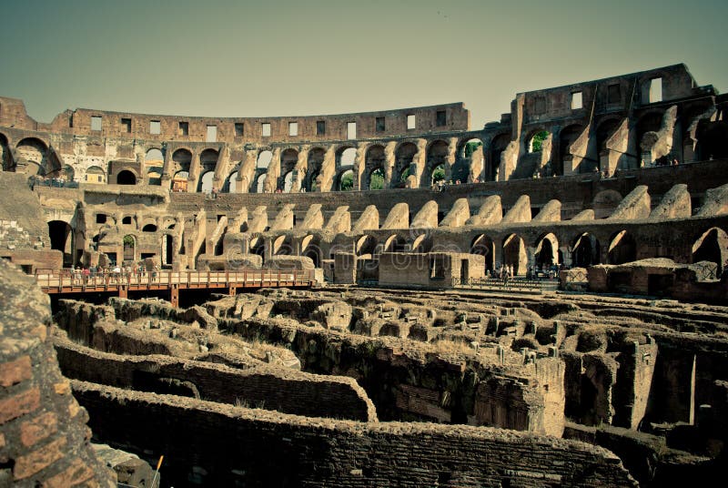 Colosseum inside stock photo. Image of ancient, brick - 26107454
