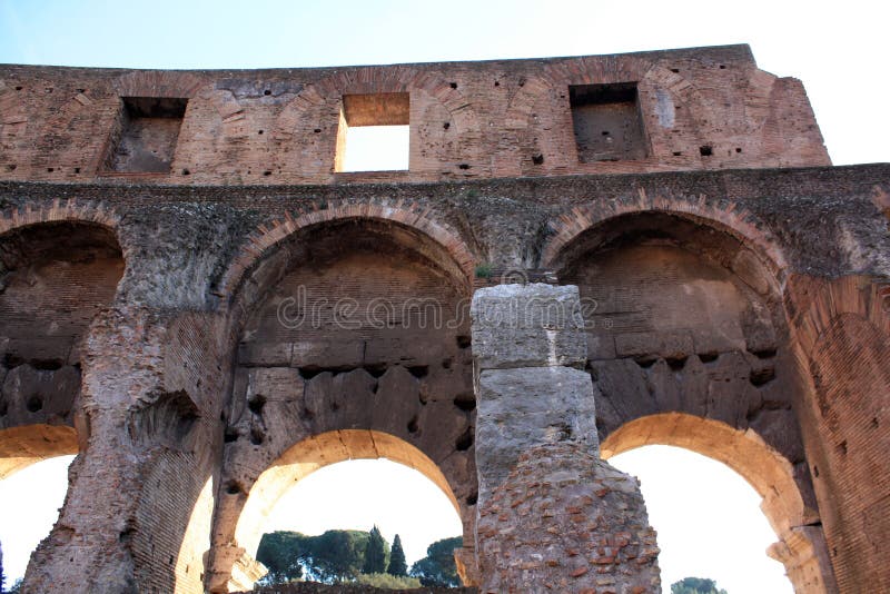 Colosseum in Italy Rome Day Time Stock Photo - Image of outside, europe ...