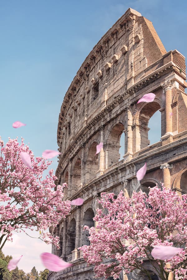 City of Rome in spring stock photo. Image of arena, italian - 218534982