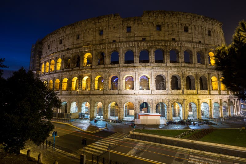 Colosseum at Night stock photo. Image of colosseo, europe - 50797264