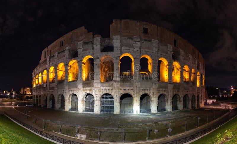 Colosseum at Night editorial stock image. Image of colosseum - 244118844