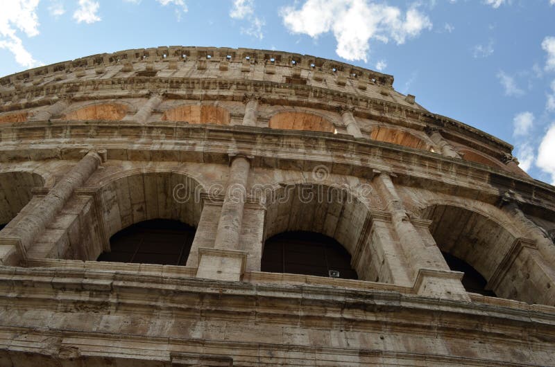 The Colosseum from the Outside Stock Photo - Image of view, antiquity ...