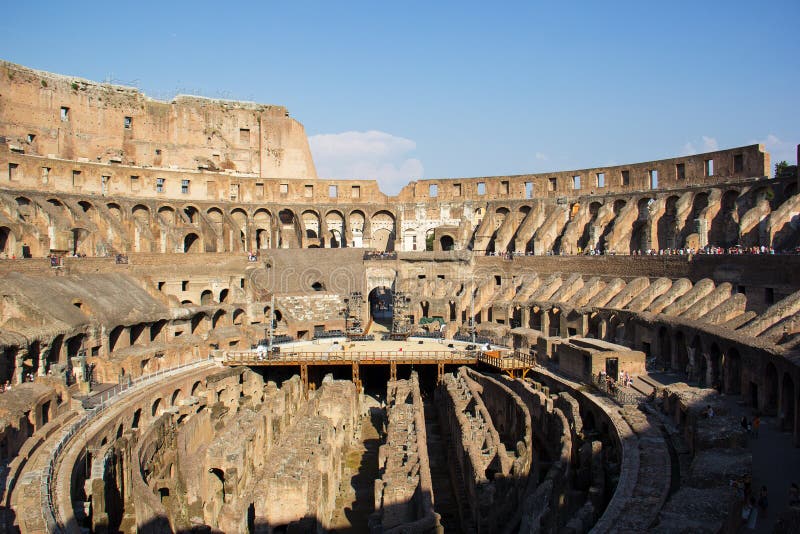 Colosseum in Rome stock image. Image of italian, columns - 66459411