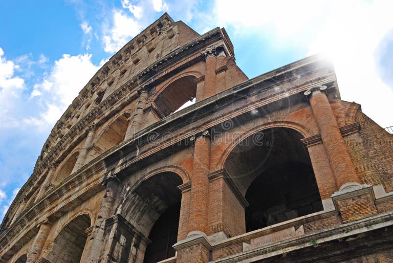 The Colosseum in Rome Italy Stock Image - Image of huge, duel: 18873669