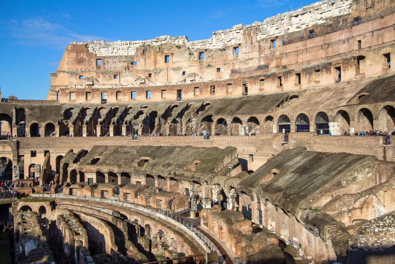 The Colosseum, Rome, Italy stock photo. Image of duel - 87285990