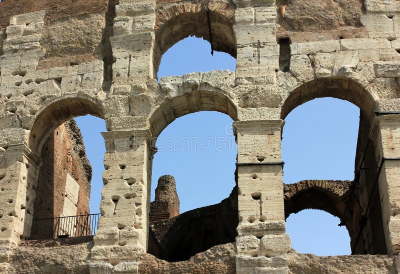 COLOSSEUM CLOSE UP ROME ITALY COLOSSEO Stock Image - Image of culture ...