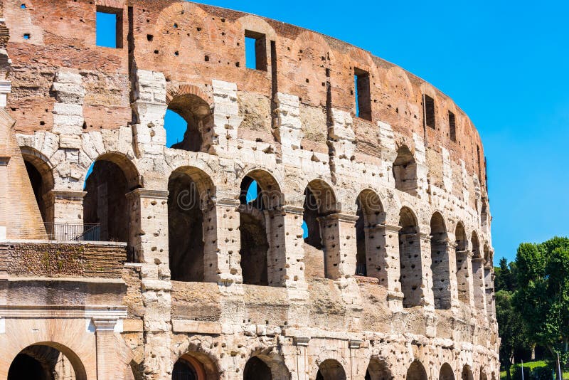 Colosseum in Rome, Italy. stock image. Image of building - 182047109