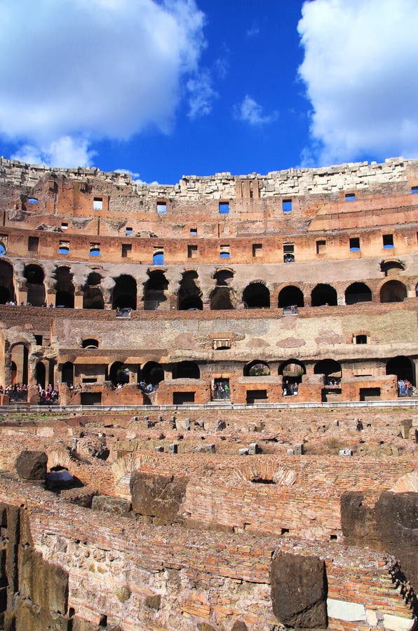 Ancient Roman Colosseum in Rome, Italy Stock Photo - Image of heritage ...