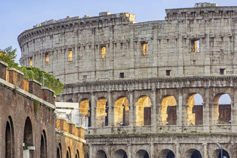 Colosseum Stadium Building in Rome Stock Photo - Image of rome ...