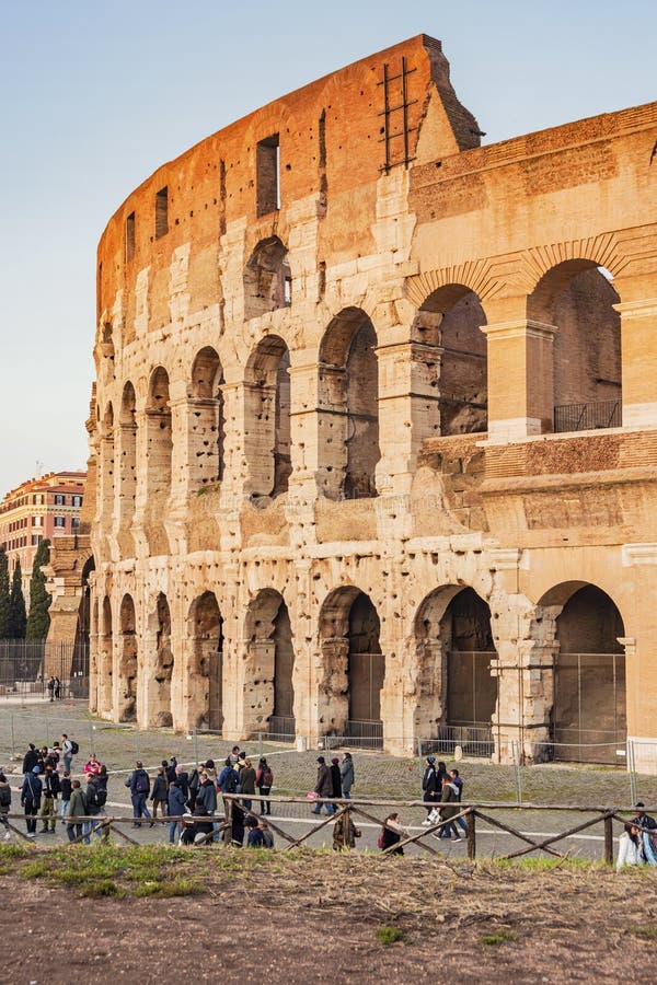 Colosseum Stadium Building in Rome Stock Image - Image of collosseum ...