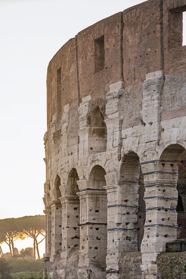 Colosseum Stadium Building in Rome Stock Image - Image of coloseum ...