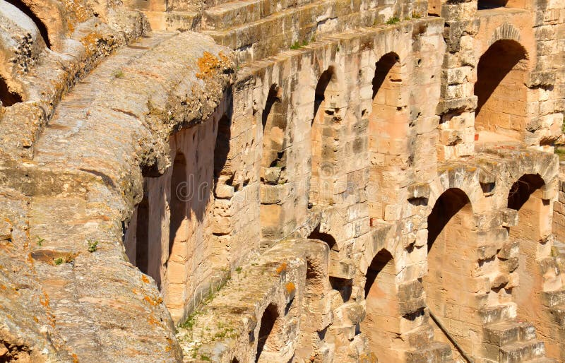 Colosseum, El Jem, Tunisia stock image. Image of built - 3342687