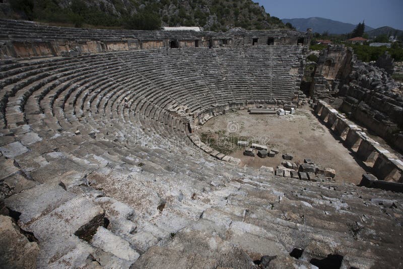 The Colosseum in Turkey stock photo. Image of stone, ruins - 69252128