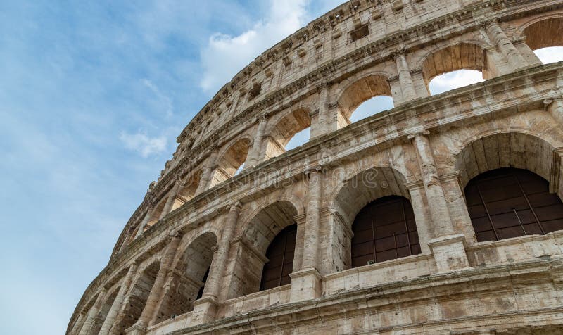Colosseum Upper Section stock photo. Image of wonders - 244317936
