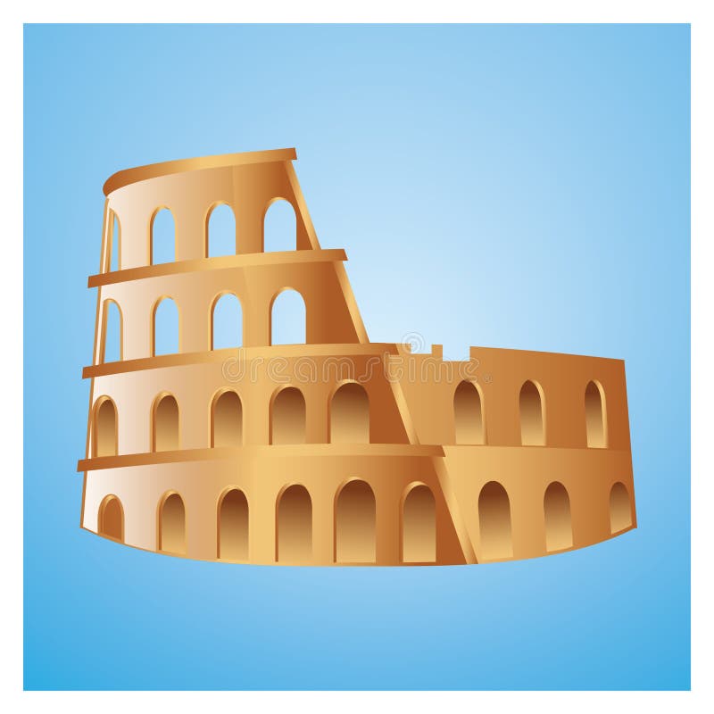 The Colosseum. Vector Illustration Decorative Design Stock Vector ...