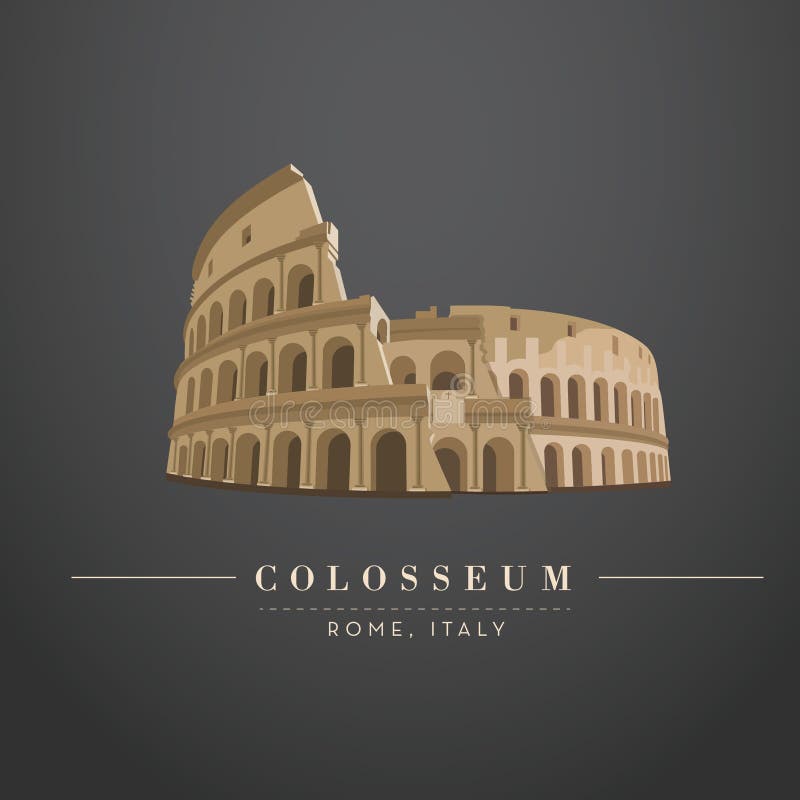 Colosseum. Vector Illustration Decorative Design Stock Vector ...