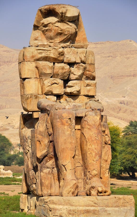 Colossi Di Memnon Nell'Egitto Immagine Stock - Immagine di amenhotep ...