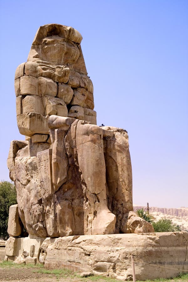 Colossi of Memnon in Thebes Stock Image - Image of colossi, travel: 3440773