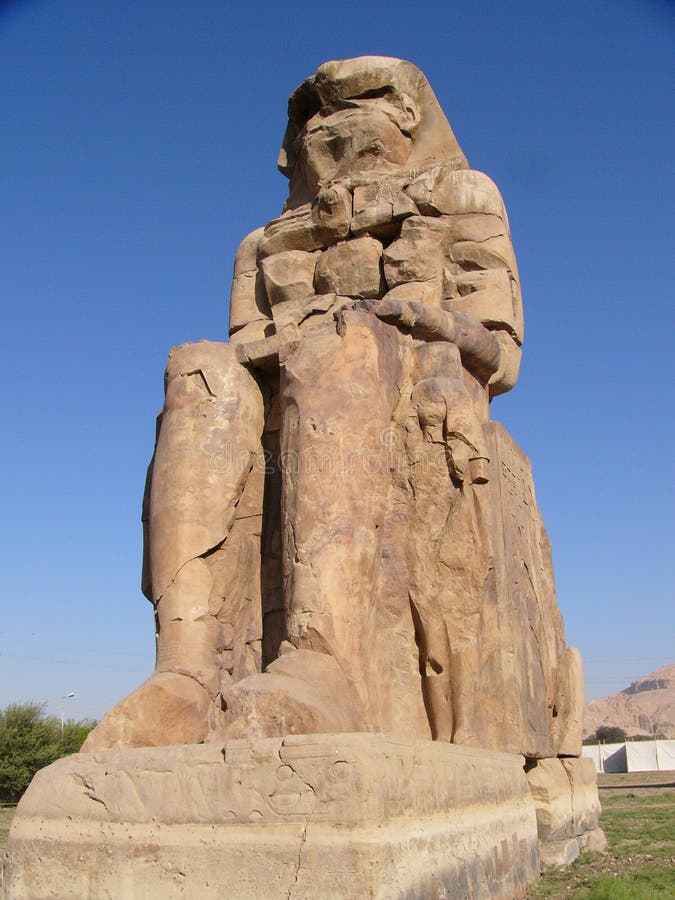 Colossi of Memnon stock photo. Image of egypt, remnants - 6470018