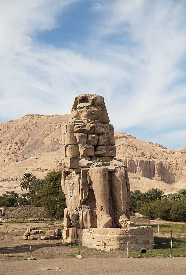 Colossi of Memnon stock photo. Image of statues, luxor - 84248632