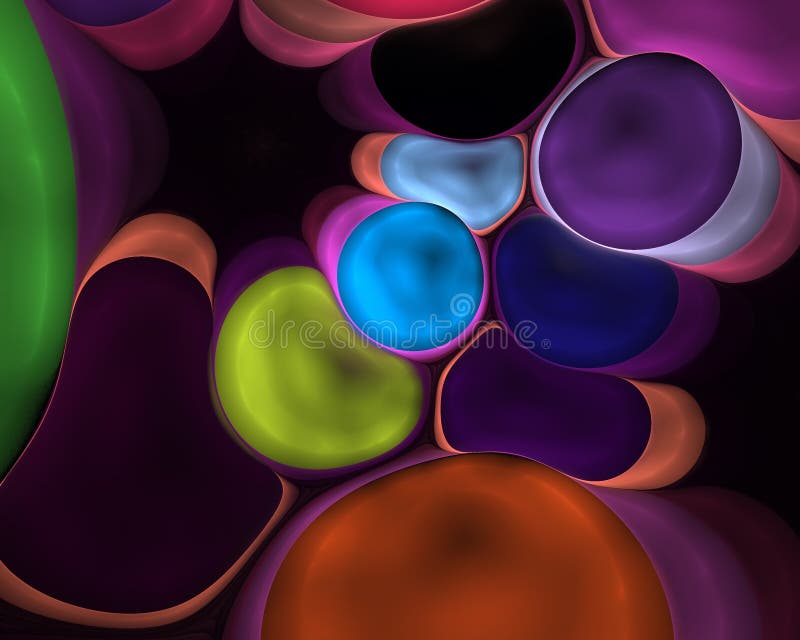 Colour Abstract Art Balls Background. Stock Illustration - Illustration ...